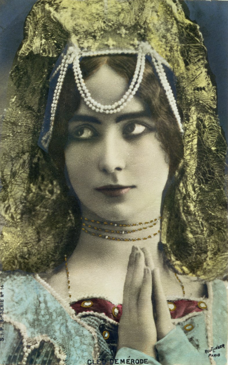 Postcard Depicting the Dancer Cleo de Merode